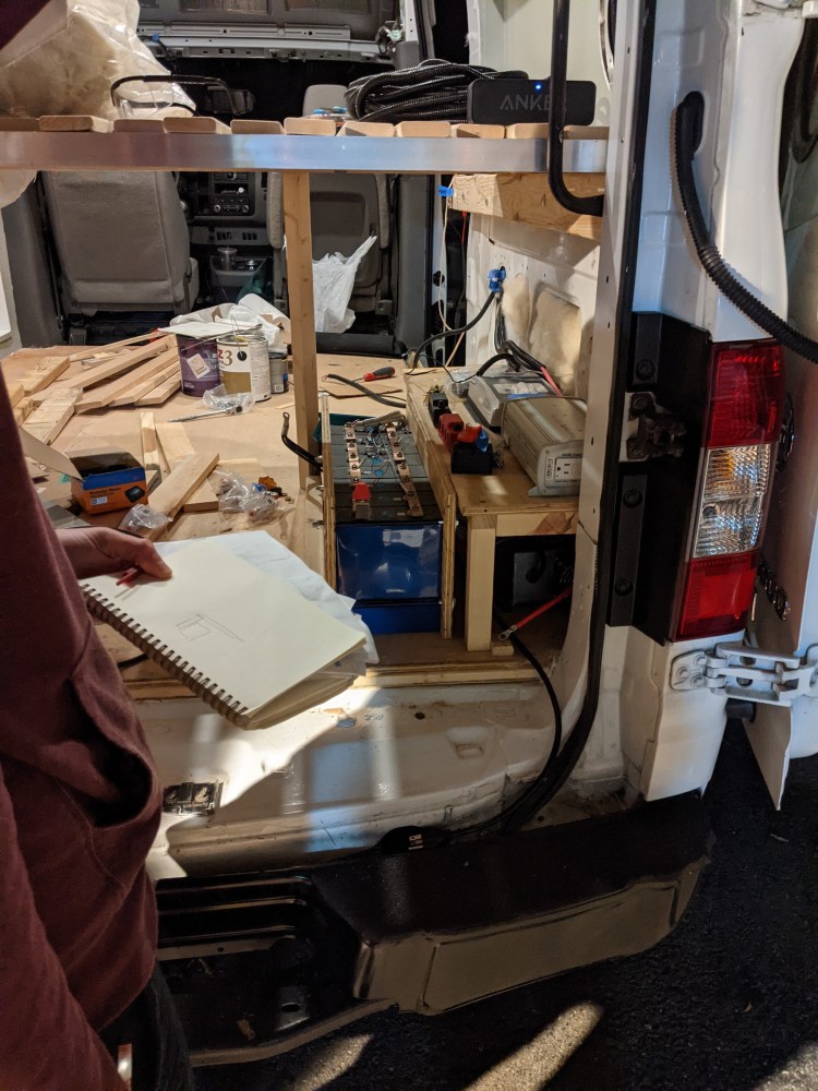 Our Finished Kitchen, Cab Shelf, and Electrical System – Heading Roam